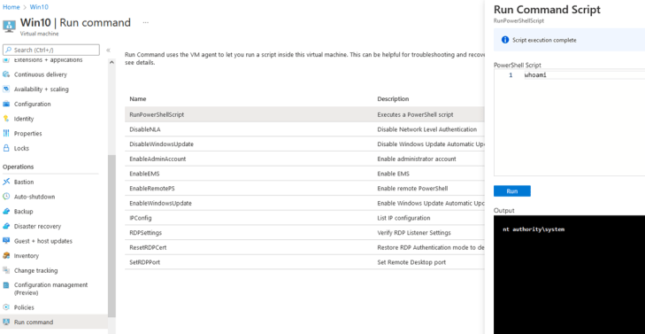 Azure Virtual Machine Execution Techniques | hausec
